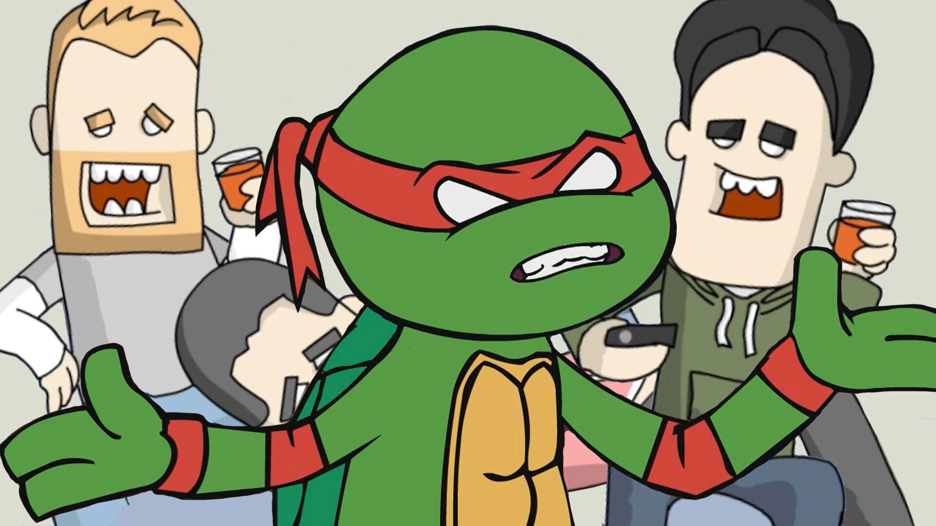Drunk Teenage Mutant Ninja Turtles Done Lots Of Spinning On The